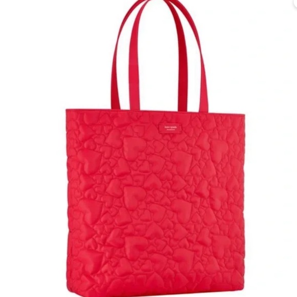 kate spade | Bags | Kate Spade Red Quilted Heart Tote | Poshmark